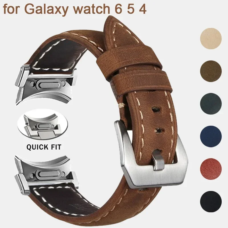20mm-Quick-fit-Leather-Band-for-Samsung-Galaxy-Watch-6-5-4-40-44mm ...