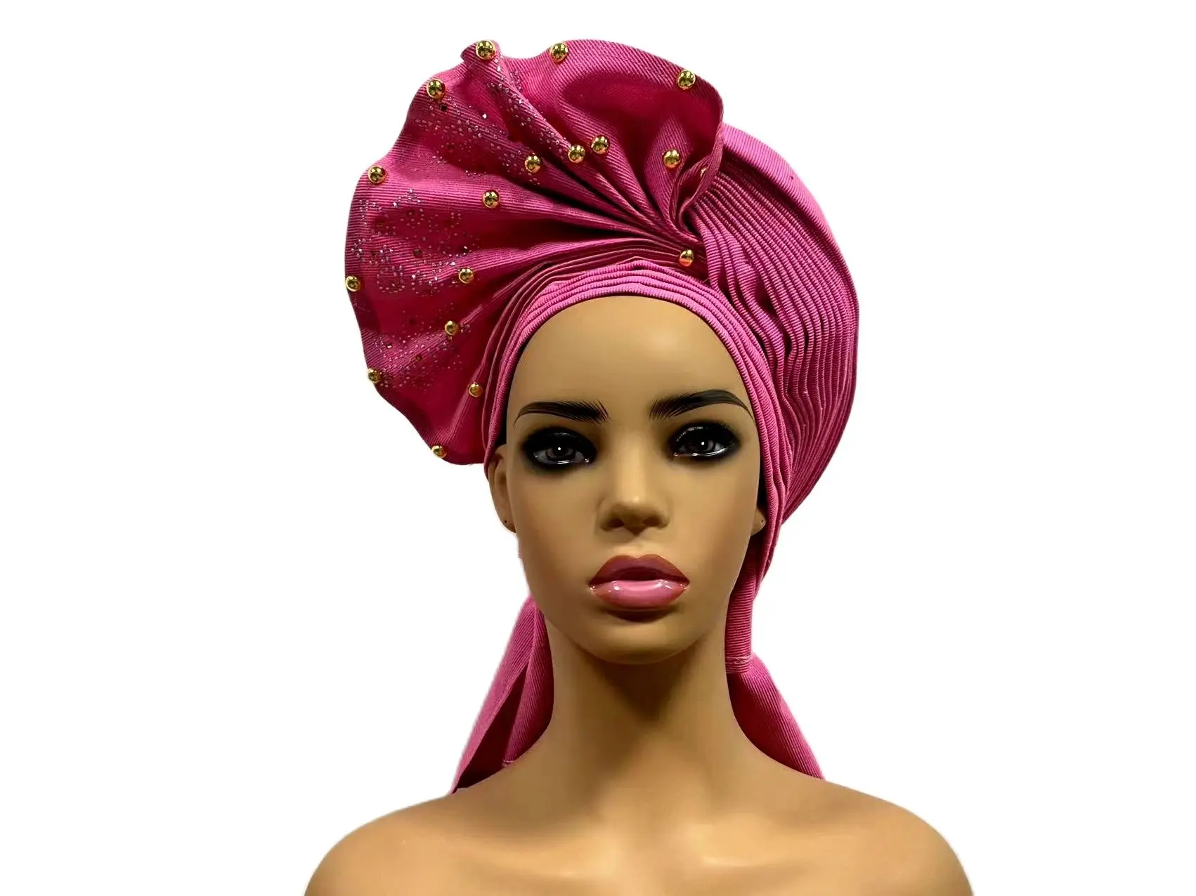 African-Sego-Gele-Headtie-Already-made-Auto-Turban-Afro-Aso-Ebi-Oke ...