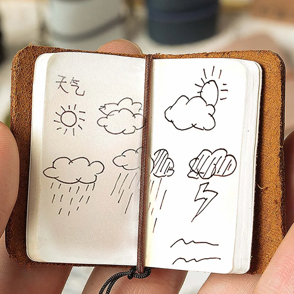 32sheets Ultra-small Mini Handbook Notebook Cute Replaceable Loose-leaf ...