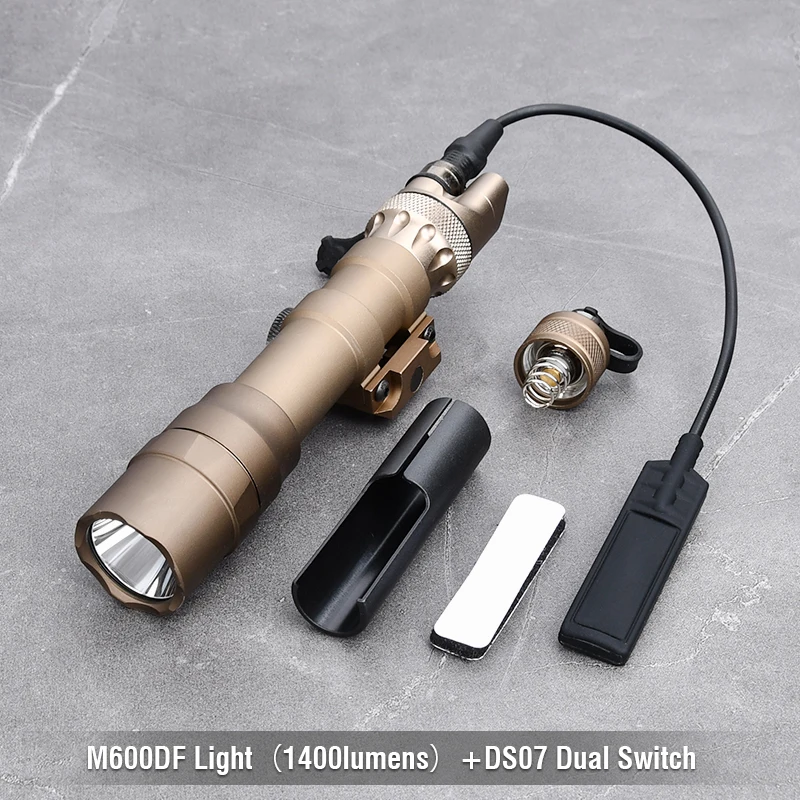 M600DF Tactical Flashlight 1400lumen Powerful Metal SL07 WeaponLight ...