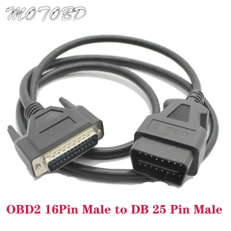 OBD 2 Cable 16 Pin To DB15 Male Serial Port RS232 Adapter Connector Car ...