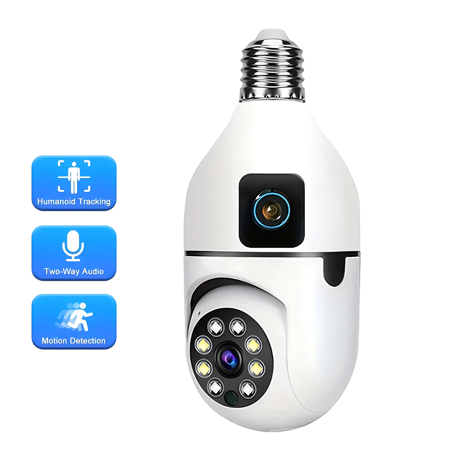 E27-Bulb-2-4G-WIFI-Camera-Dual-Lens-Smart-Night-Vision-Wireless-Two-way ...