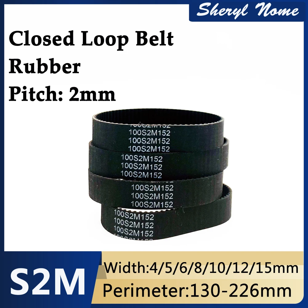 S2M-closed-black-rubber-circular-synchronous-belt-with-circular-tooth ...