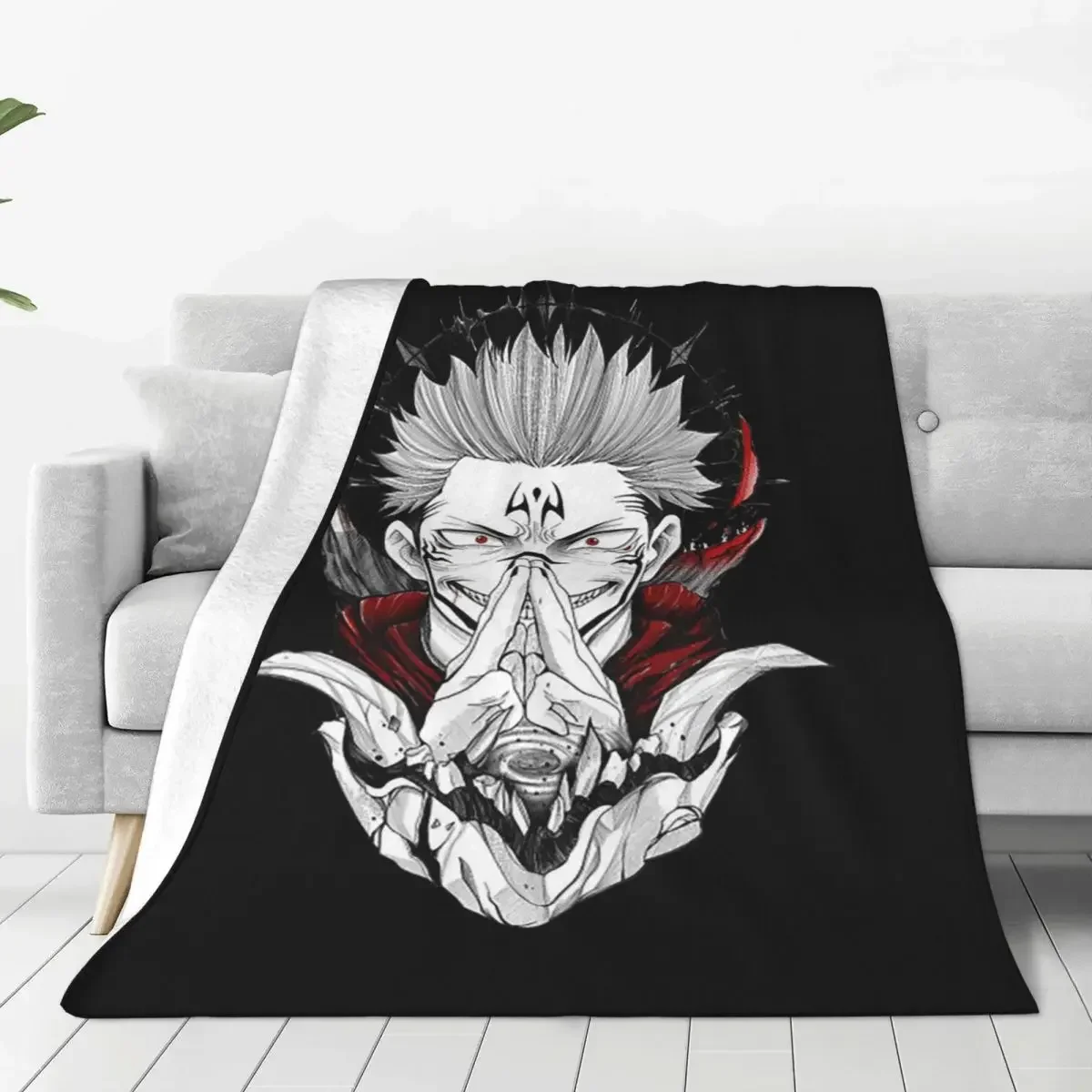 Jujutsu-Kaisen-Sukuna-Blanket-Anime-Manga-Flannel-Funny-Warm-Throw ...