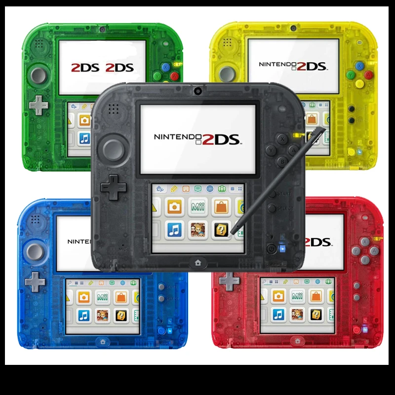 Consola de juegos Original 2DS, carcasa transparente de mano, 5 colores ...