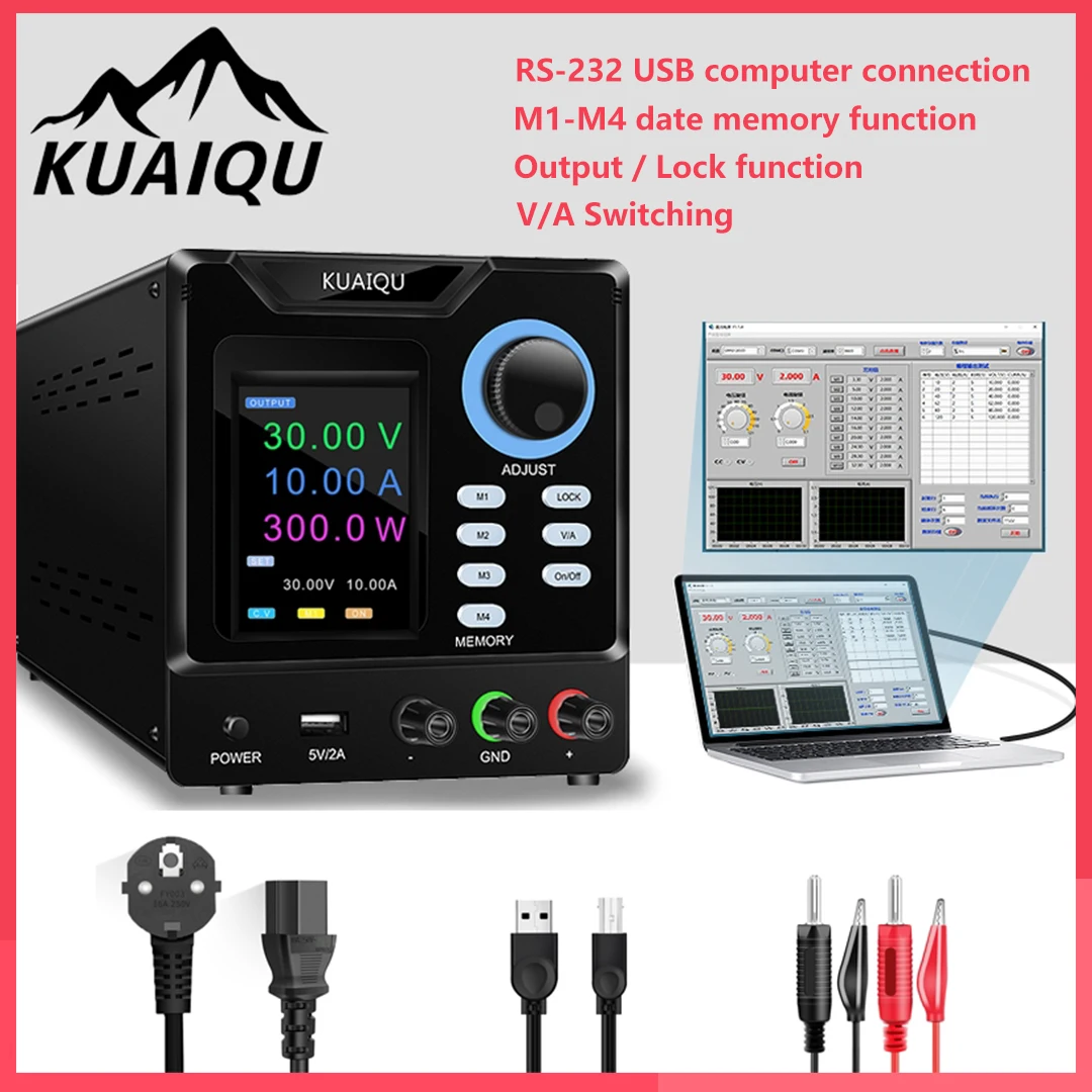 RS-232-Port-DC-Lab-Programmable-Adjustable-Power-Supply-30V-10A-60V-5A ...