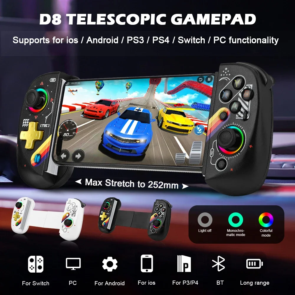 Hot-Sale-BSP-D8-RGB-Tablet-Controller-Wireles-Handle-For-Switch-Game-Bluetooth-Stretching ...
