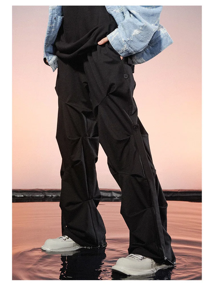 HOUZHOU Techwear Hippie Gray Cargo Parachute Pants Women Y2K Harajuku ...