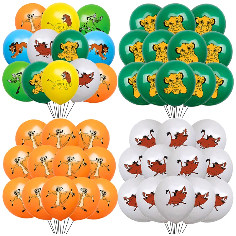 10/20pcs 12inch Lion King Latex Balloons Kinged Simba Theme Birthday ...