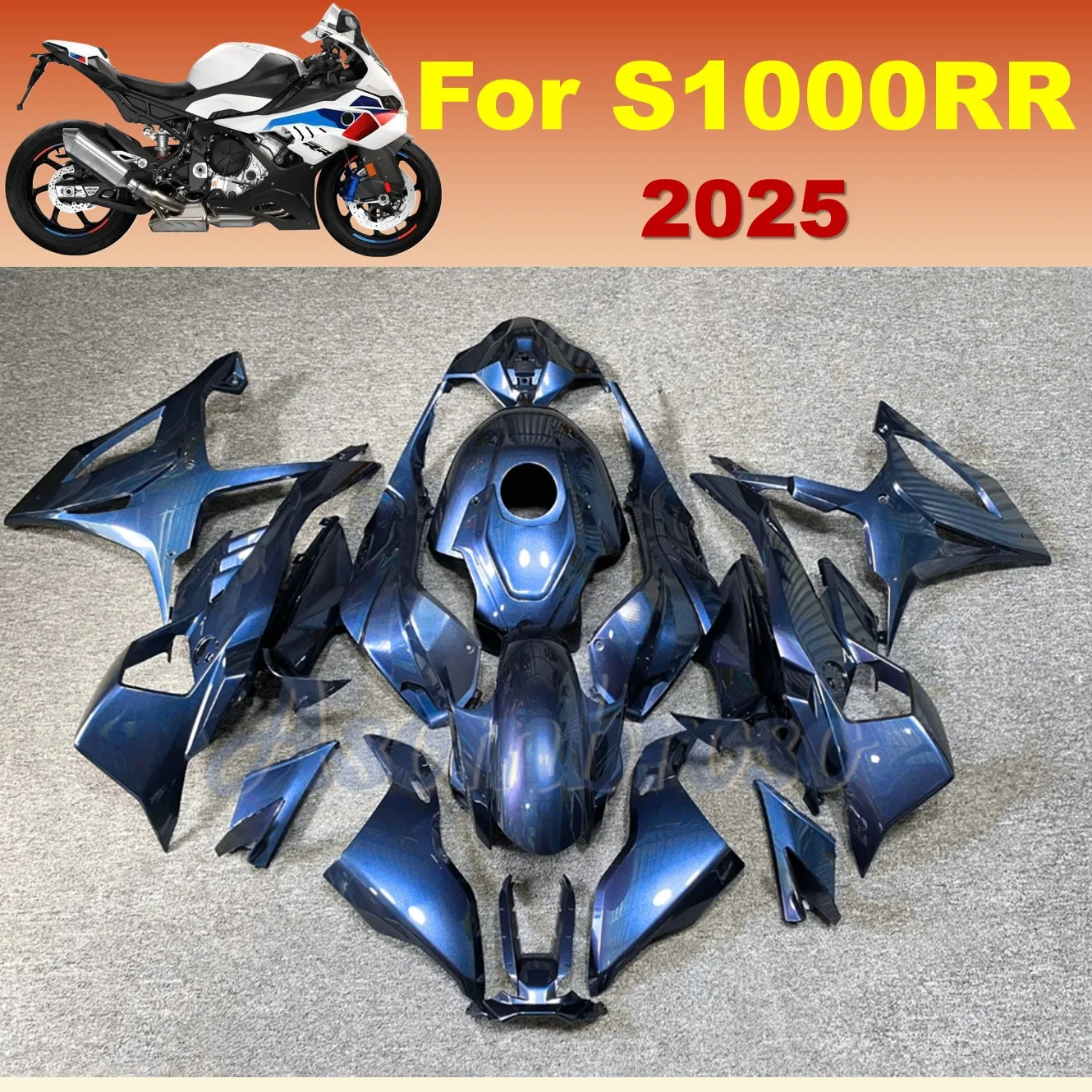 For BMW 2025 S1000RR Fairing set S 1000 RR ABS Plastic Pearl Blue Sport ...