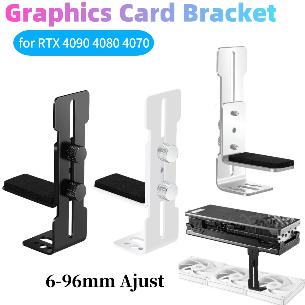 Chassis 12cm Fan Position Computer Graphics Card Holder 6-96mm Sliding ...