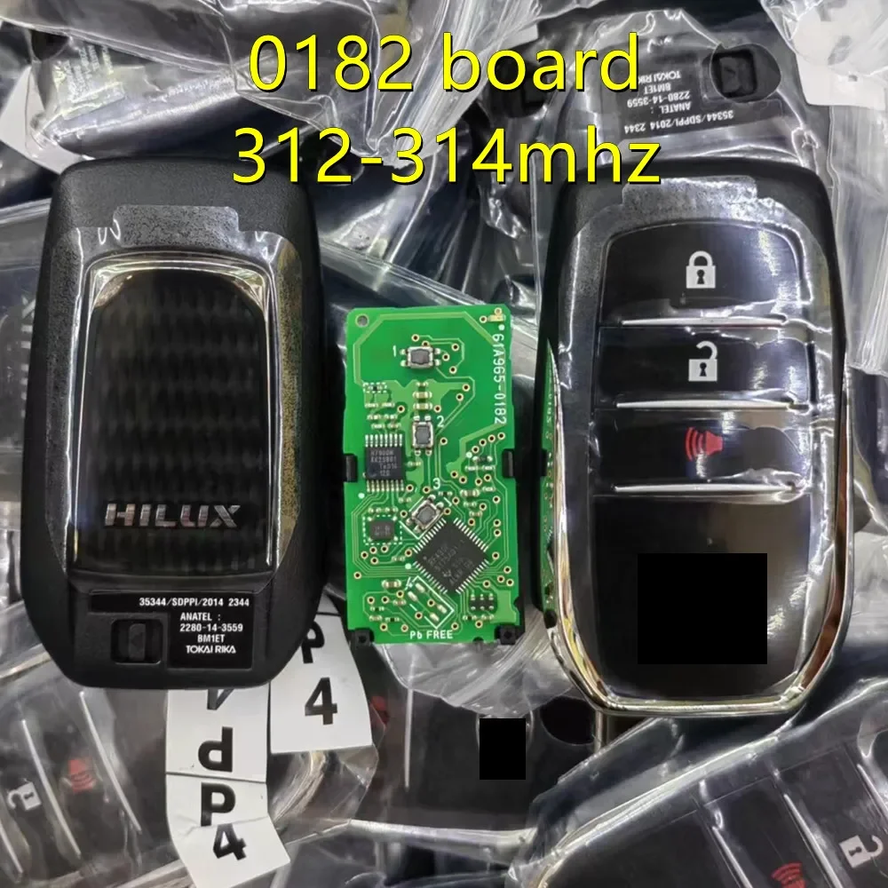 Smart-Remote-Key-Fob-para-Toyota-Hilux-SRV-4X4-0182-Board-312-314MHz ...