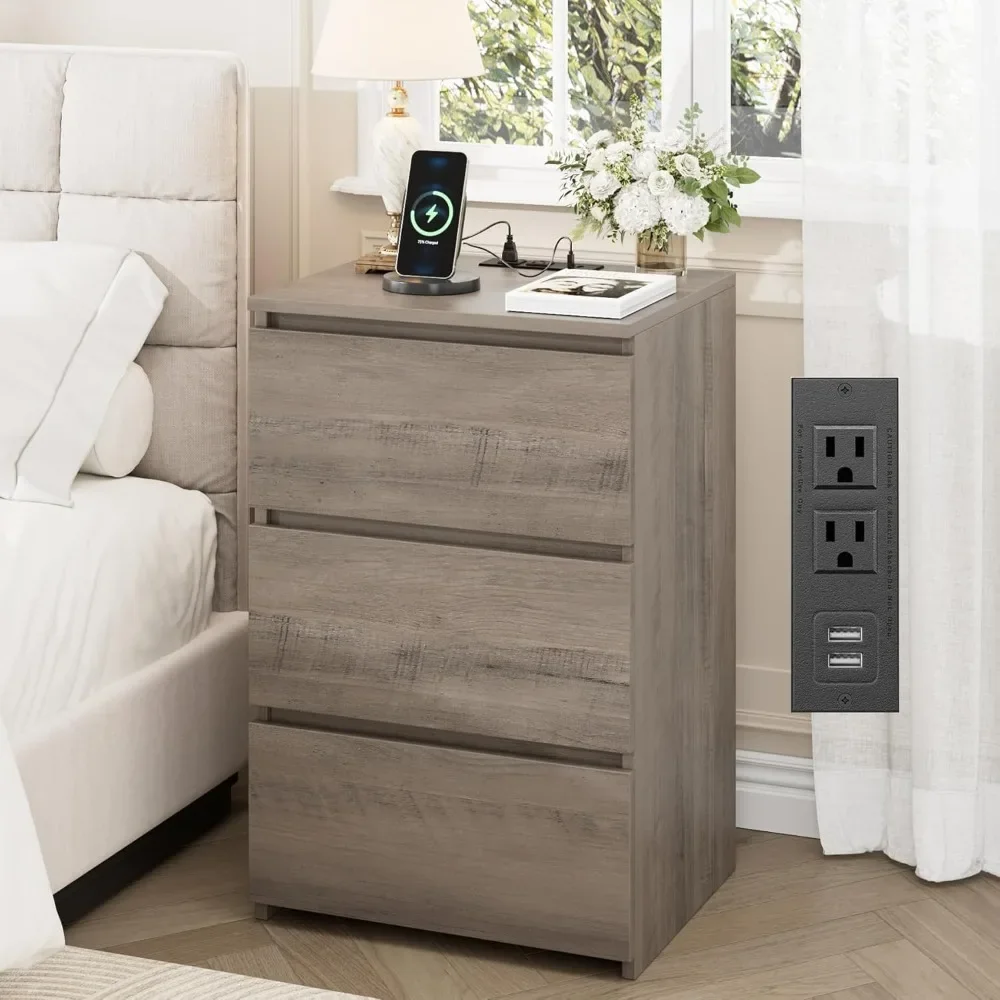 Nightstand-with-Charging-Station-Vintage-Ash-Grey-Night-Stand-with-USB ...
