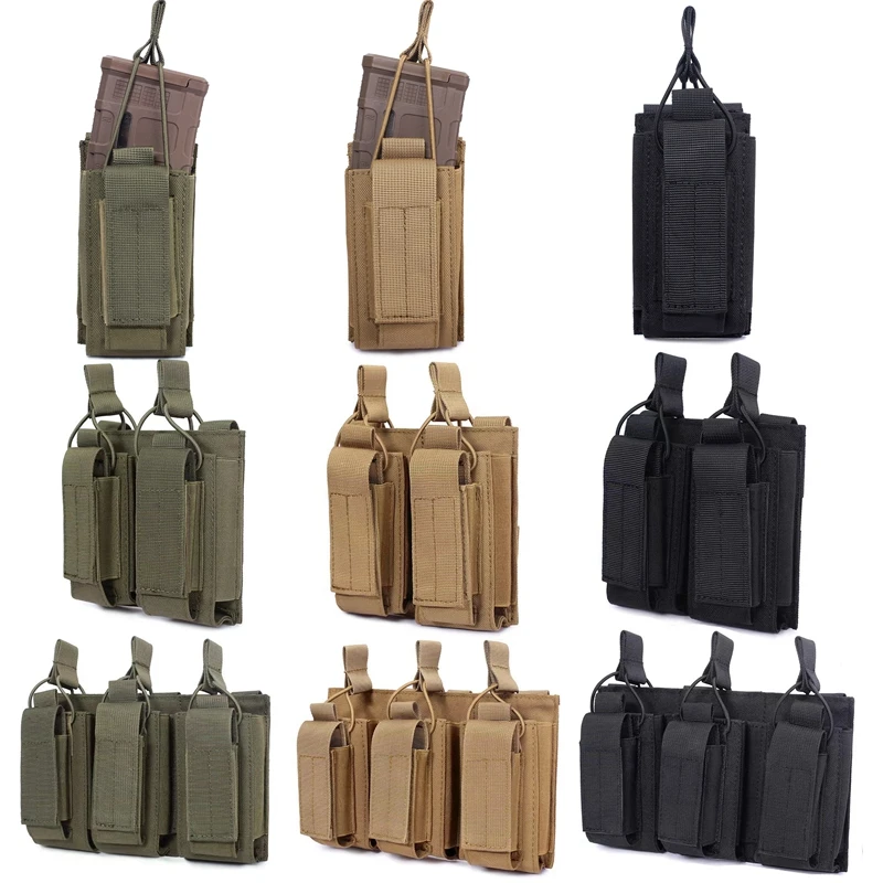 M4-M14-M16-AK-AR-Magazine-Pouch-Tactical-Molle-Triple-Magazine-Pouch ...