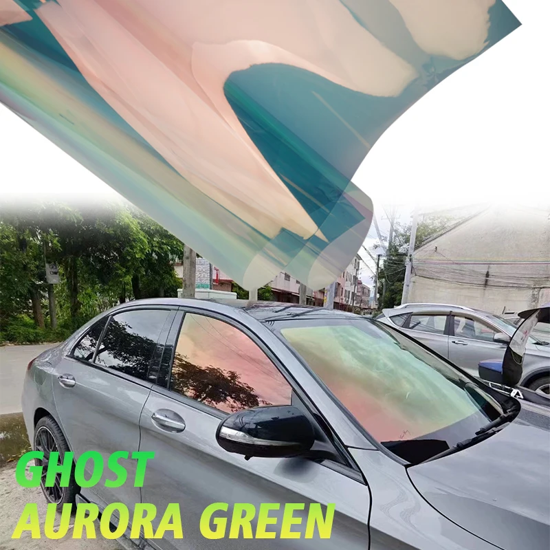 Colorful-Chameleon-Aurora-Green-VLT-64-Car-Front-Rear-Window-Solar-Tint ...