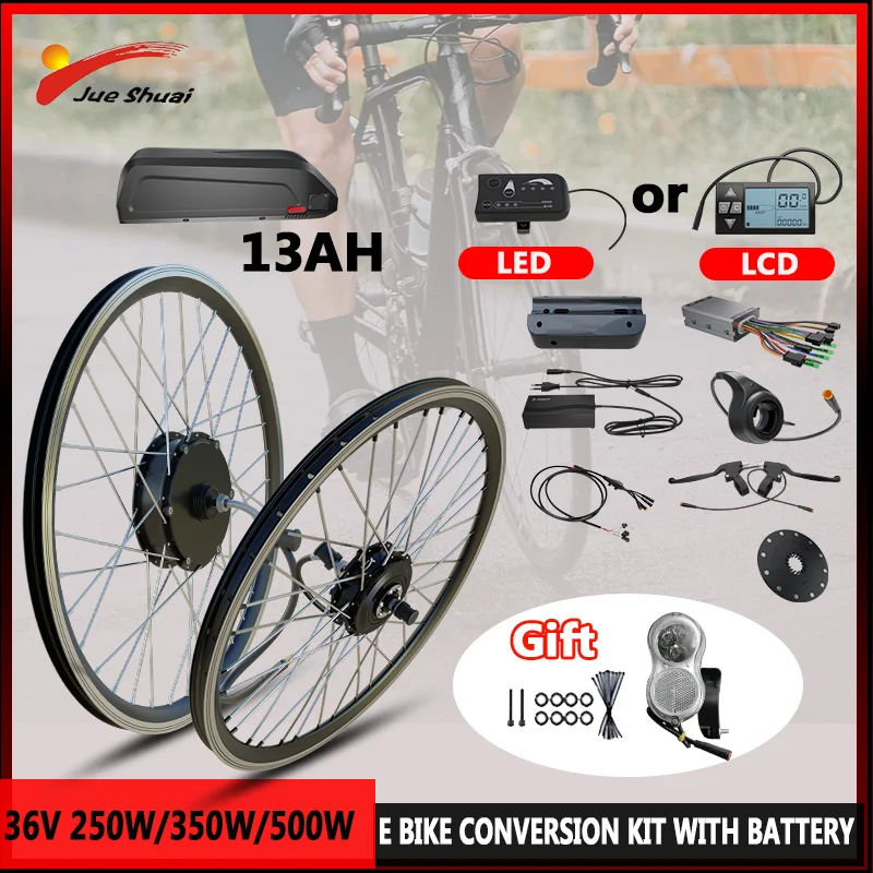 25-45KM-H-Speed-Electric-Bike-Conversion-Kit-with-13AH-Battery-250W ...
