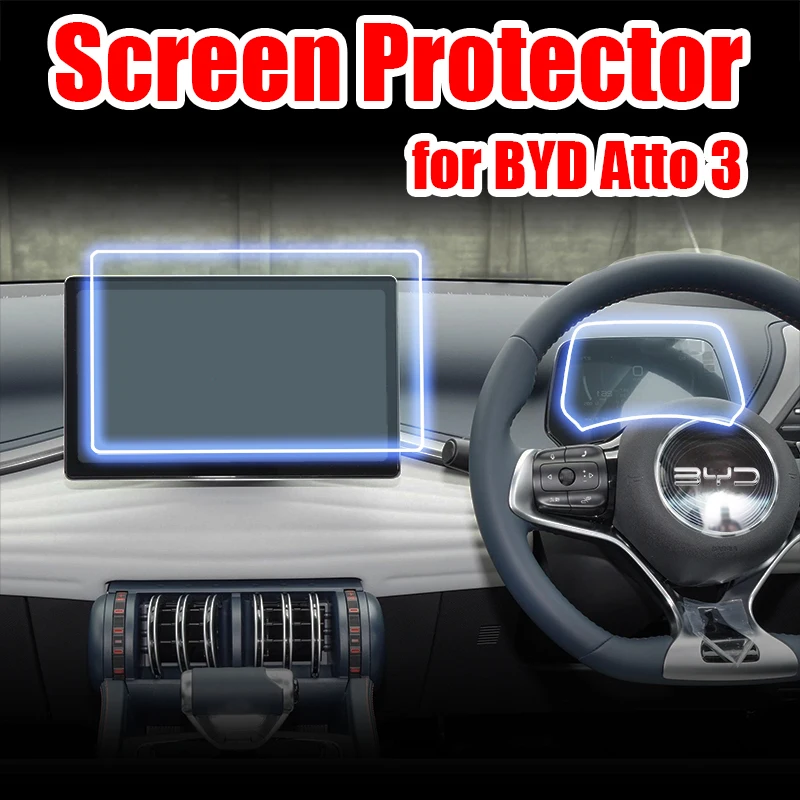 Display Screen Protector For Byd Atto 3 Ev Car Display Tempered Glass ...