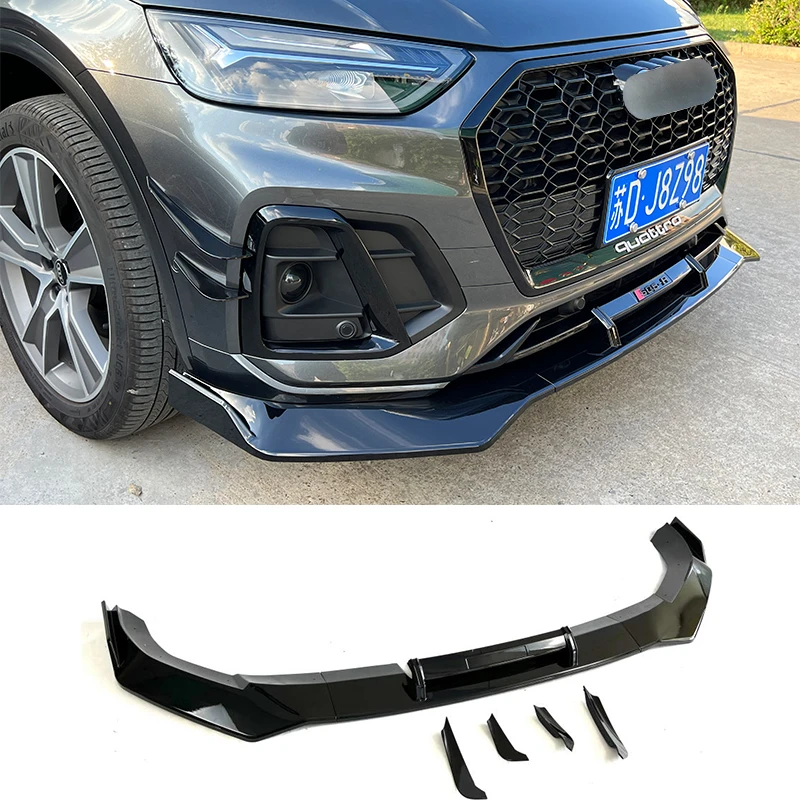 7Pcs/Set New Q5 Front Lip Spoiler Splitter Body Kit Gloss Black for ...