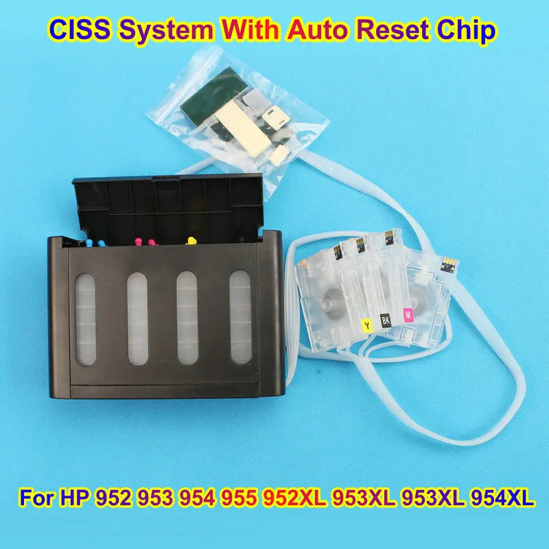 952 953 954 955 CISS Kit With VB.6 ARC Chip For HP OfficeJet 7740 7730 ...