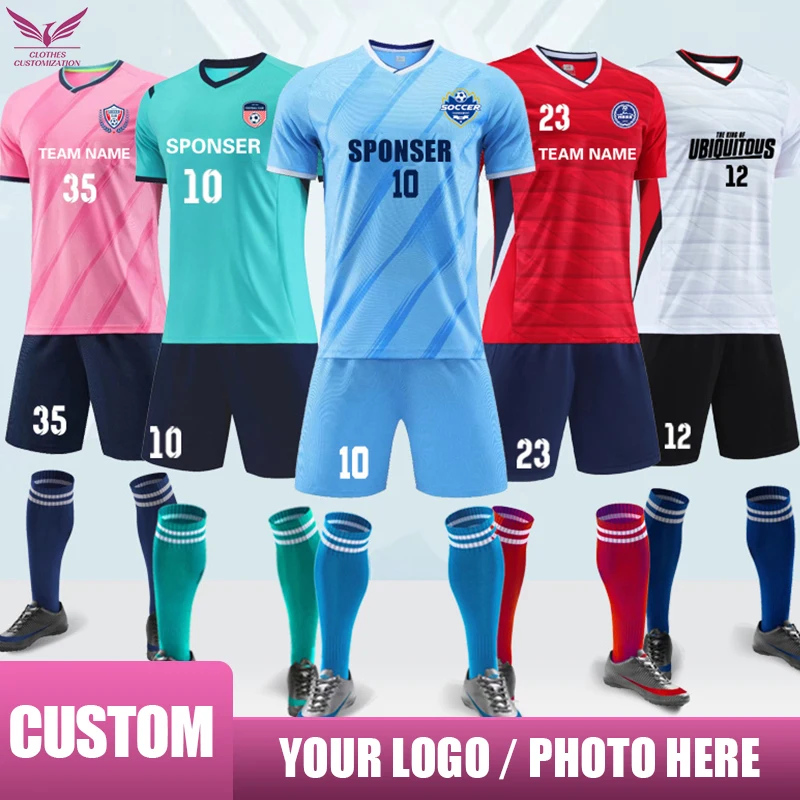 Custom-Soccer-jersey-set-print-number-men-football-team-uniform-Personality-customization ...