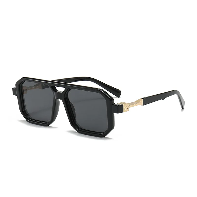 Retro-Square-Frame-Sunglasses-Men-And-Women-With-The-Same-European-And ...