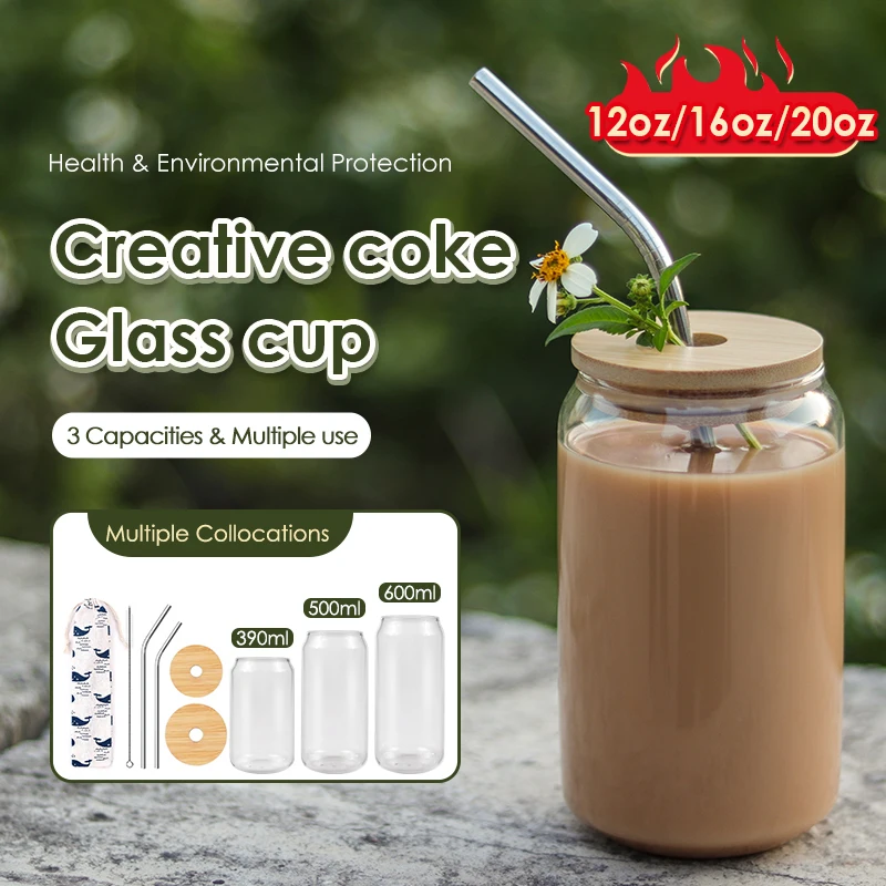 12-20oz-Nordic-Minimalist-Glass-Cup-Transparent-Drinking-Utensil-Coffee ...