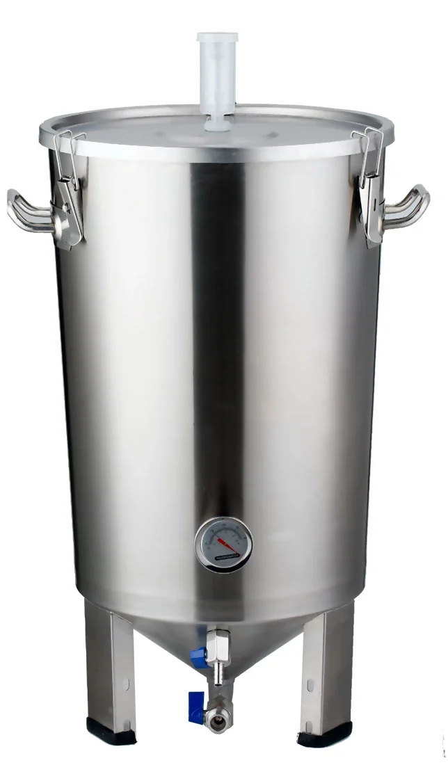 Stainless-Steel-Tapered-Bottom-Fermentation-Barrel-Matching-Temperature ...