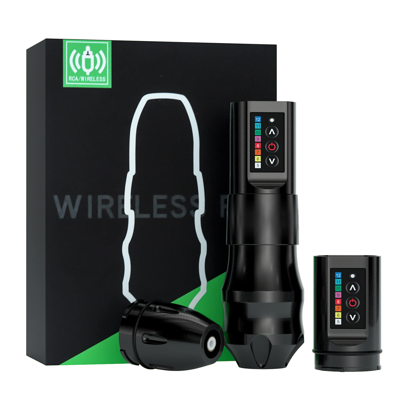Wireless Exo Tattoo Machine Pen 3.5/4.0/4.6mm Stroke Optional 2400mAh ...