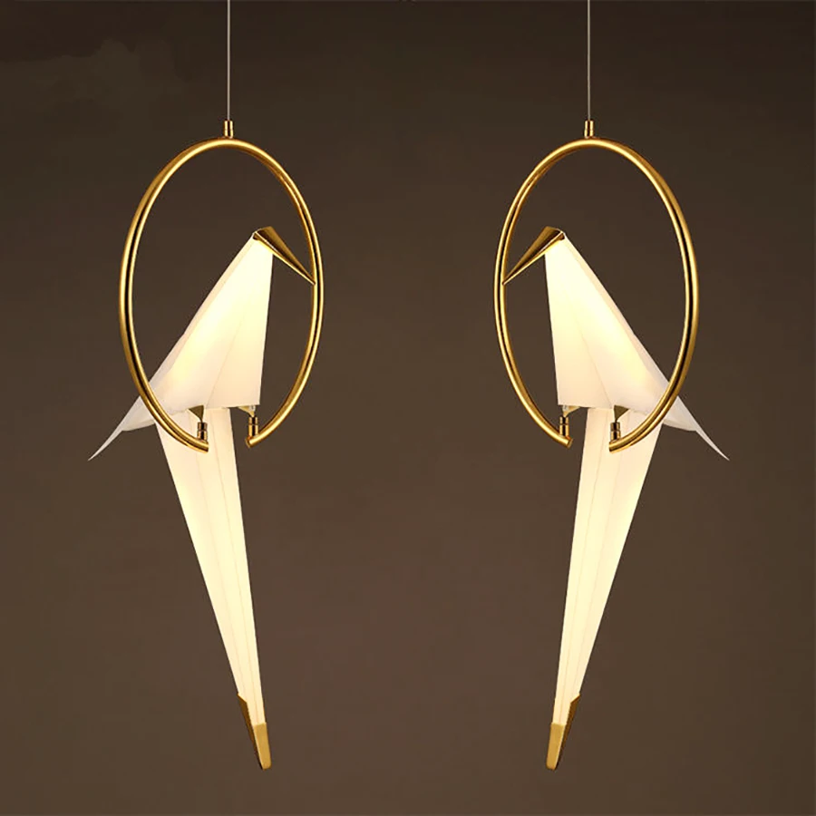 led-Bird-Pendant-Light-Modern-Paper-Cranes-Hanging-Lamp-for-Dining-Room ...