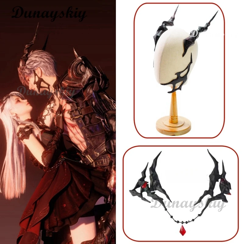 Love and Deepspace Sylus Cosplay Dragon Horn Mask Headwear Clothes Game ...