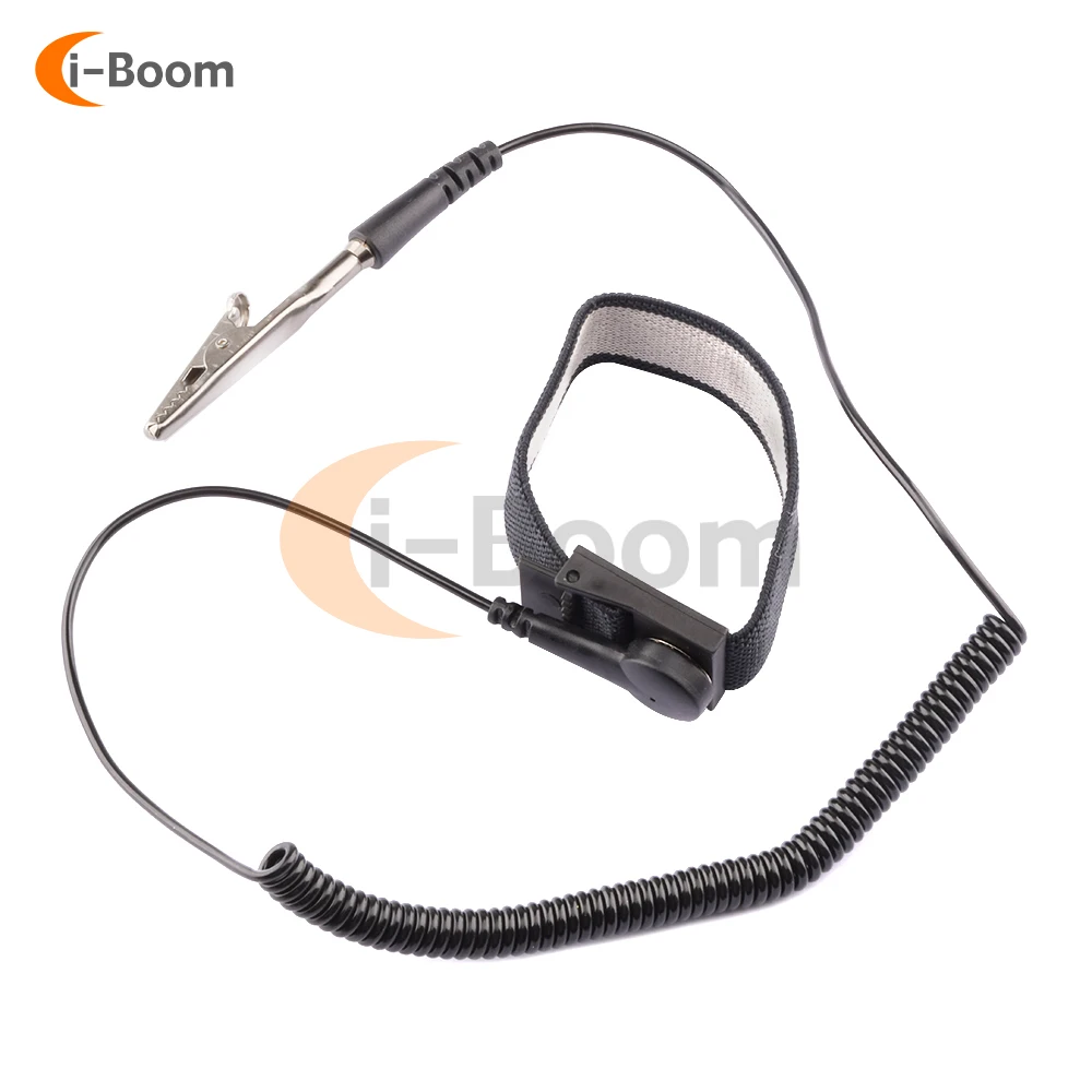 ESD Antistatic Bracelet Elastic Wrist Strap PU Material Corded ...