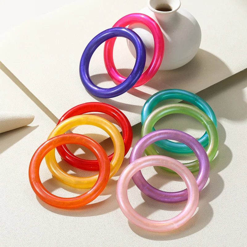 Pulseras-redondas-de-resina-acr-lica-para-mujer-brazaletes-geom-tricos ...