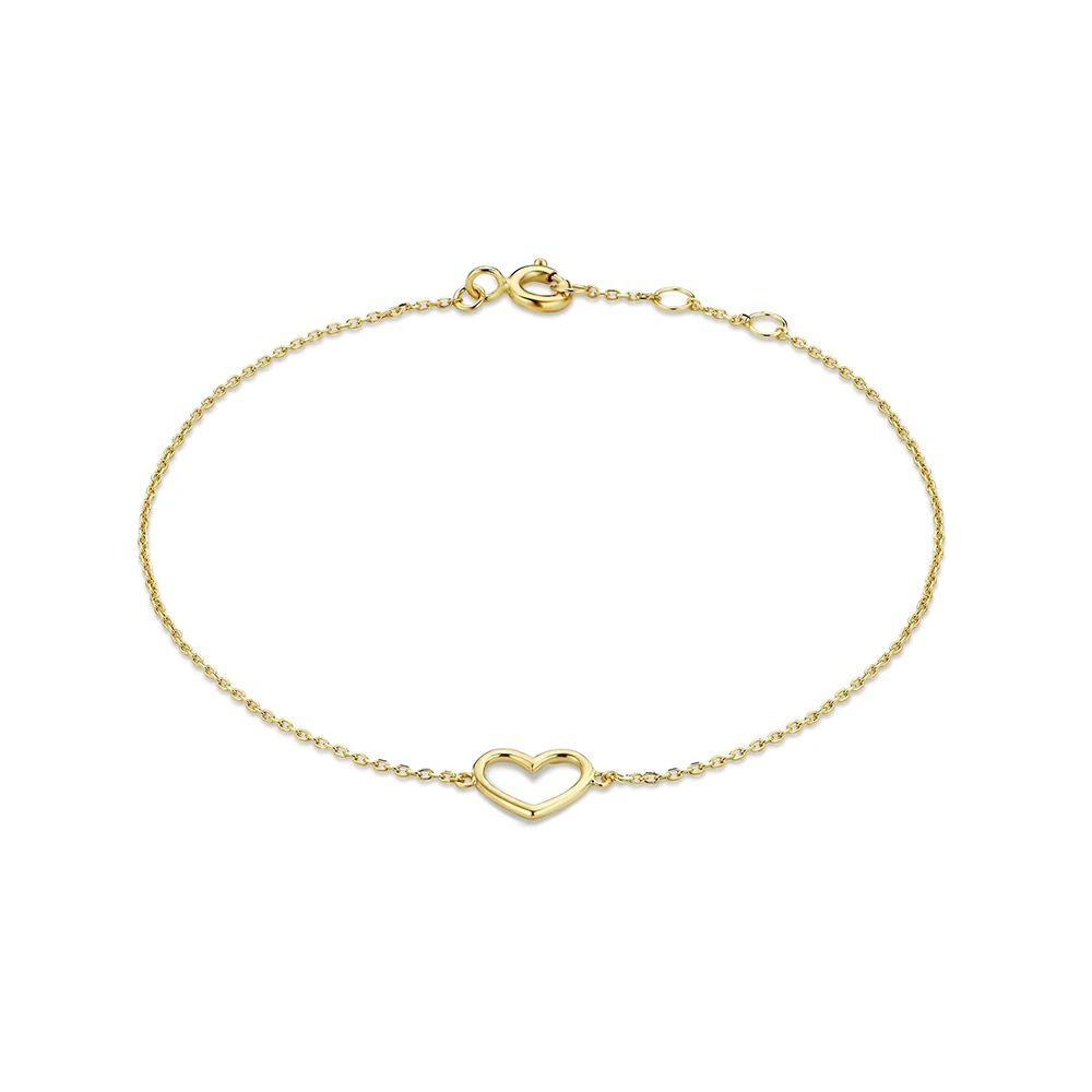 Aide Heart 925 Sterling Silver Small Beads Thin Chain Bracelets For ...