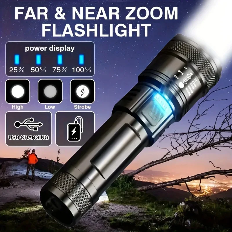 Telescopic-Zoom-Flashlight-High-Power-Torch-Light-USB-Rechargeable-LED ...