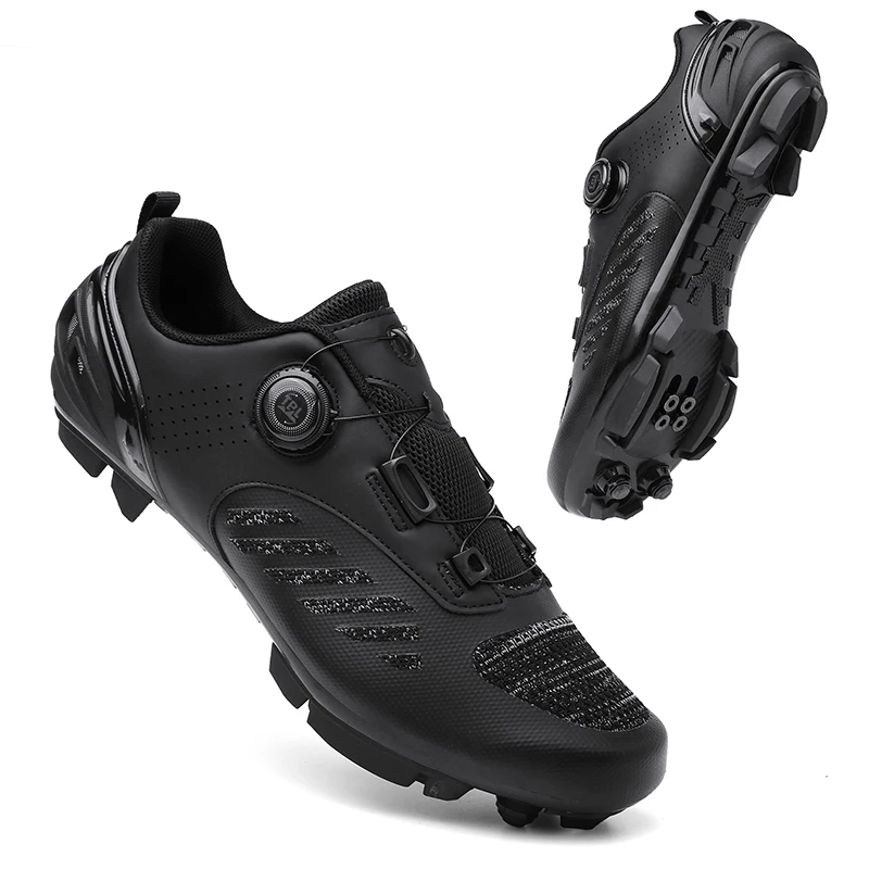 Self-locking-Cycling-Shoes-Men-Women-Dirt-Road-Bike-Shoes-Mesh-Flat ...
