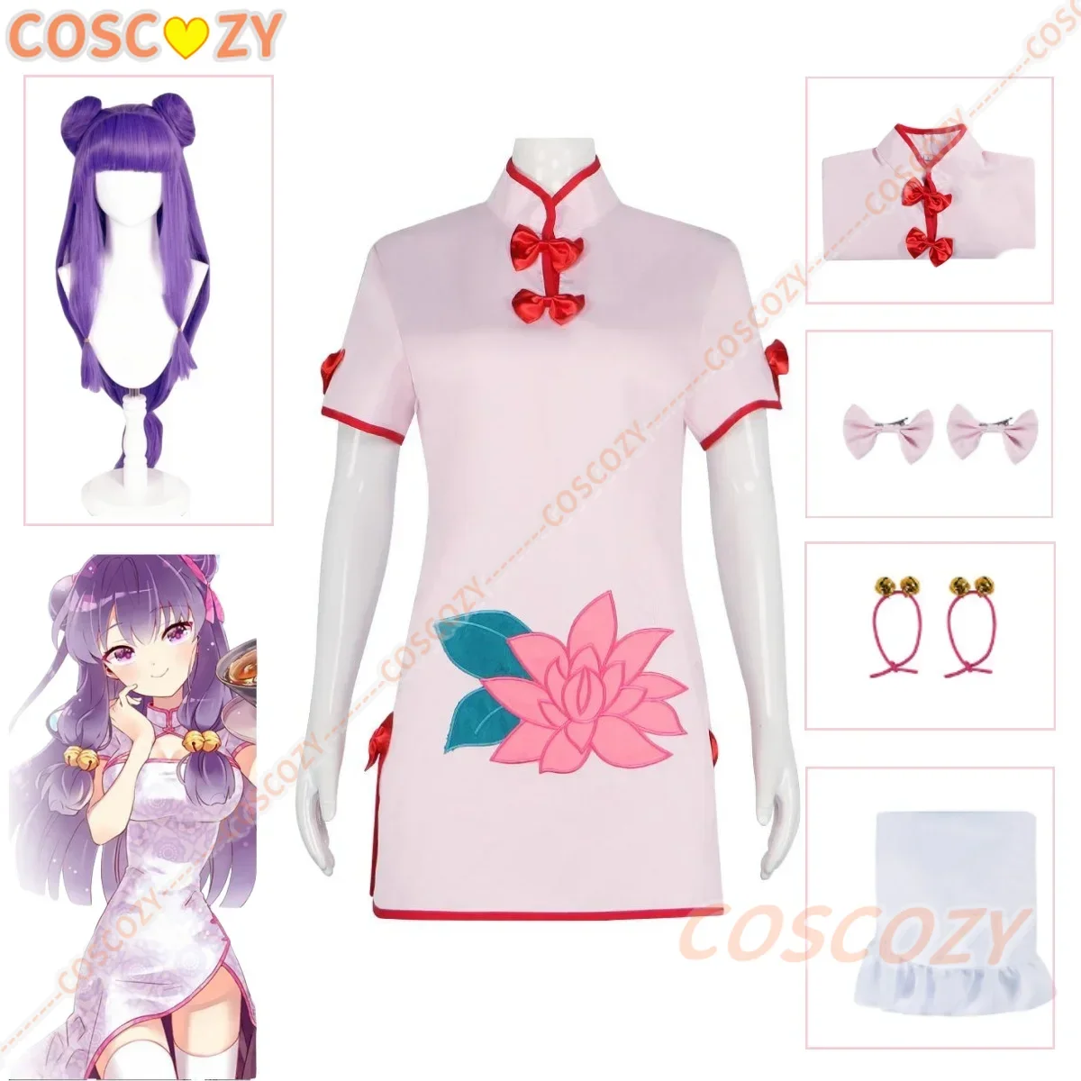 Anime-Ranma-Shampoo-Cosplay-Costume-Wig-Cheongsam-Shampoo-Apron-Dress ...
