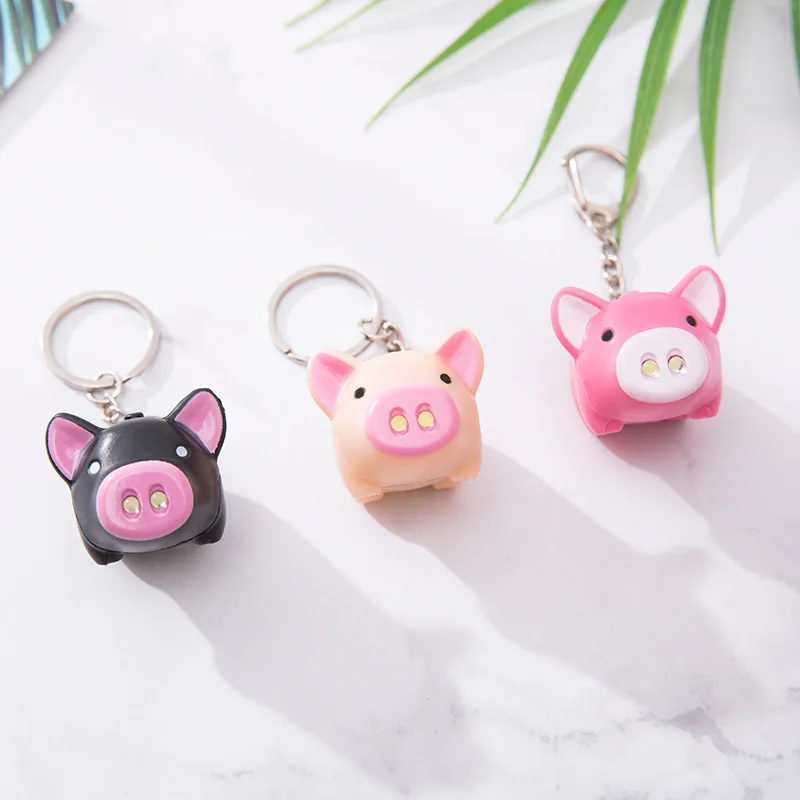 keychain-pig-led-keychains-flashlight-sound-rings-Creative-kids-toys ...