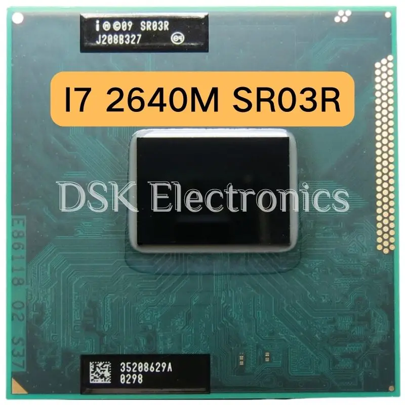 Intel Core i7 2640M i7 2640M SR03R CPU Notebook Processador 2.8 Dual ...