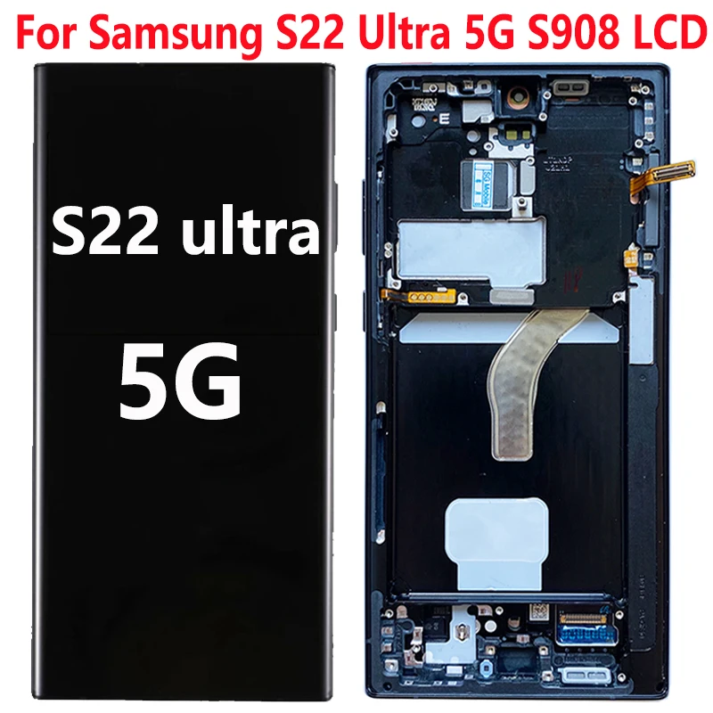 With-Defect-S908-LCD-For-Samsung-S22-Ultra-5G-LCD-Display-Touch-Screen ...