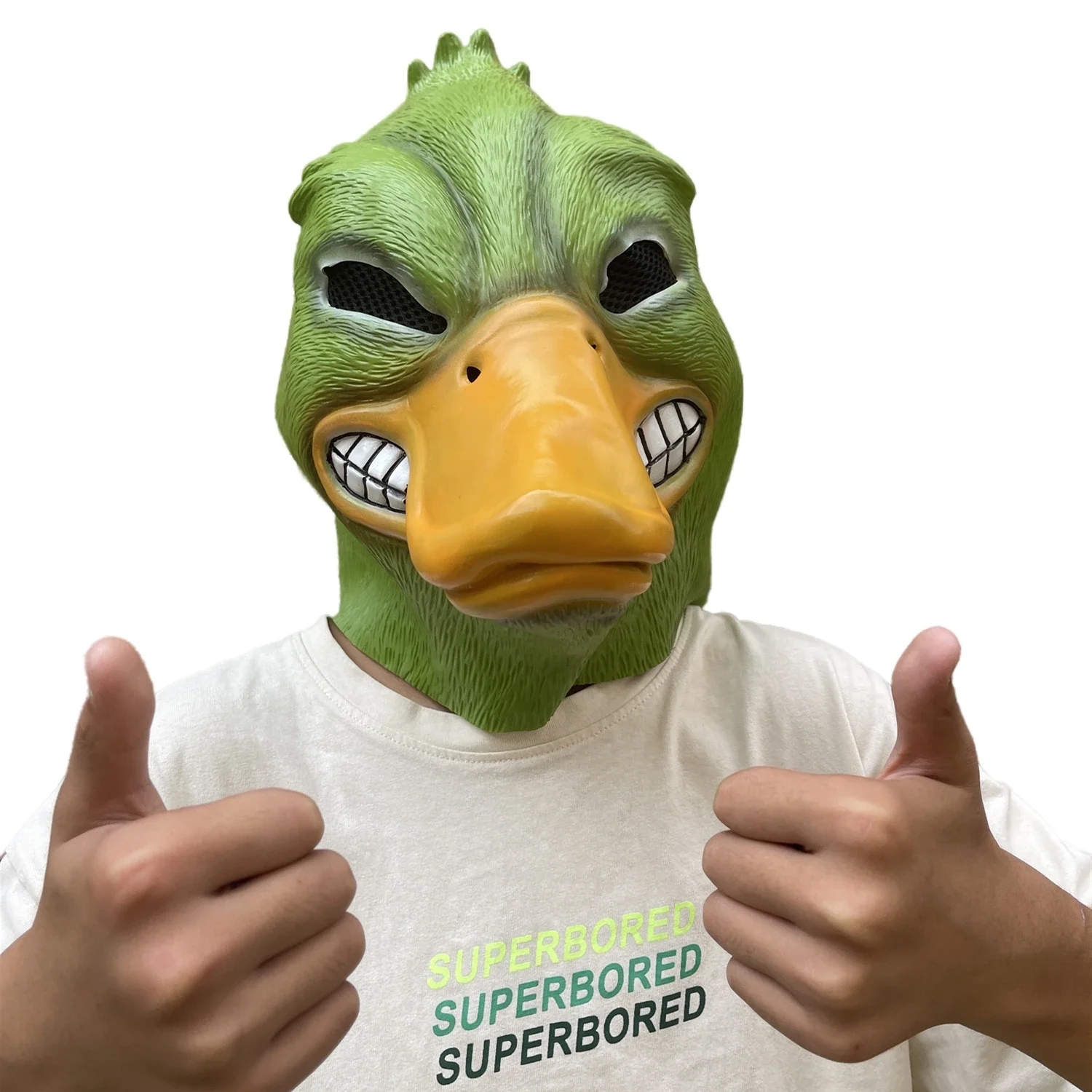 Cartoon Angry Donald Duck Mask Latex Halloween Funny Animals Prom ...