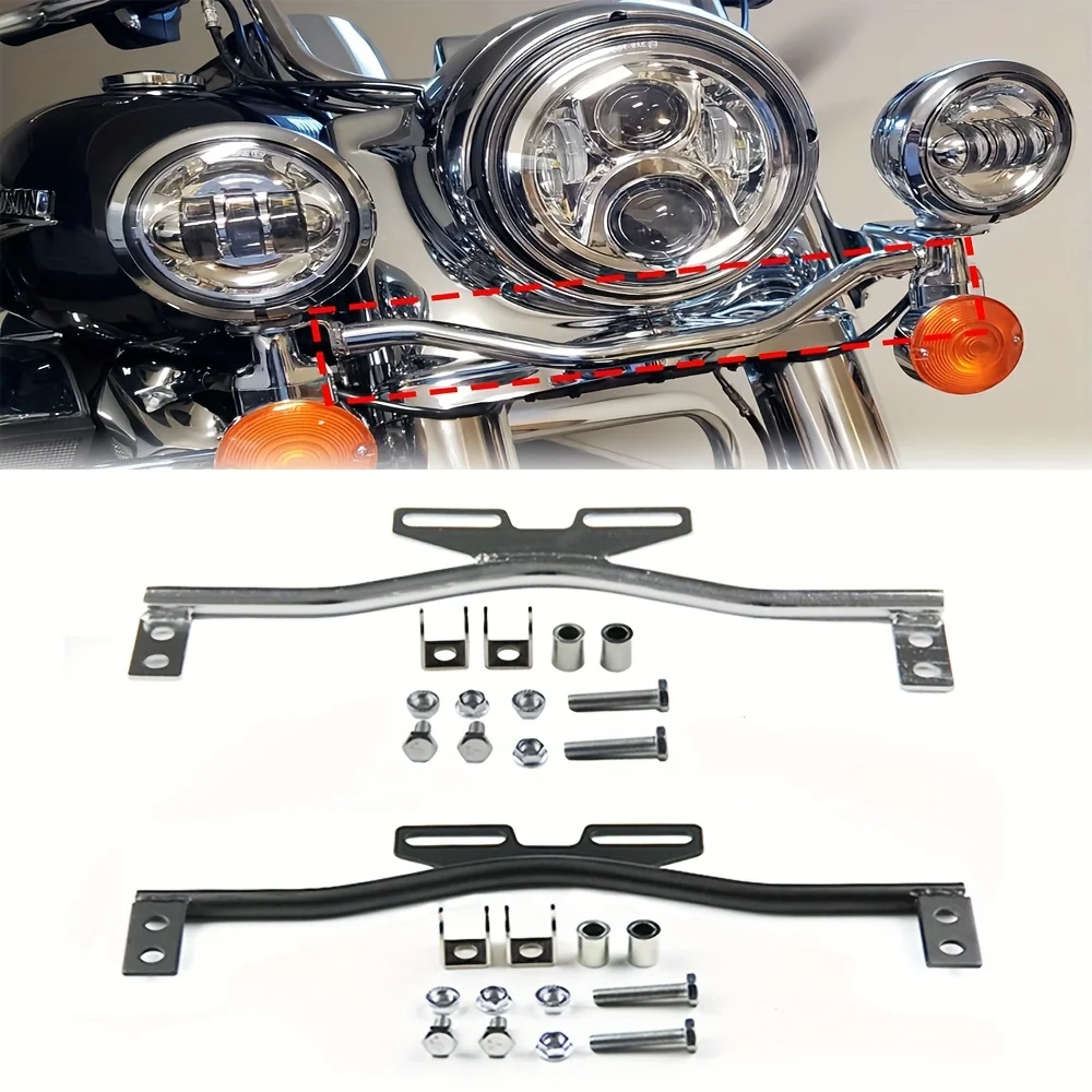 Motorcycle-Headlights-Bracket-LED-Spotlight-Mount-Bar-Driving-Fog ...