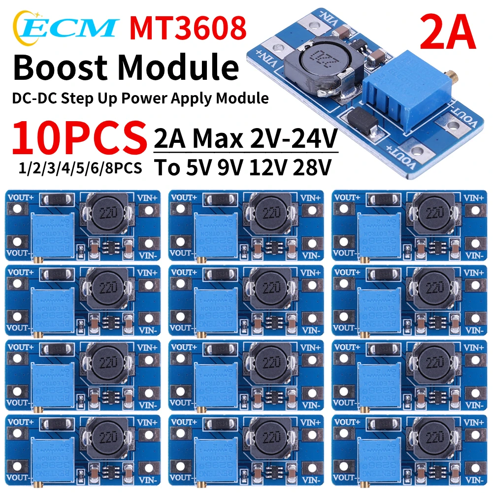 1-10PCS-MT3608-Boost-Module-DC-DC-Step-Up-Converter-Booster-Power ...