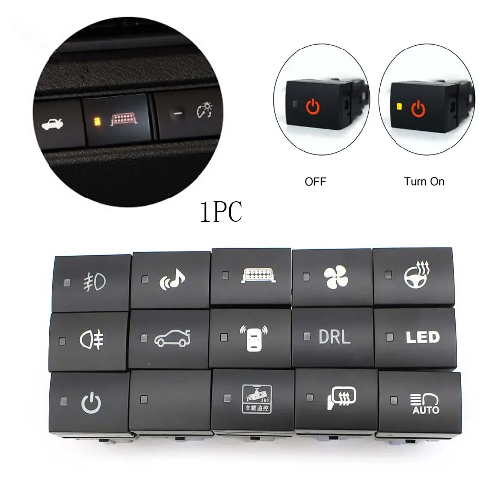 Car DRL Trunk Push Button Music Power On Off Switch Using For Nissan ...