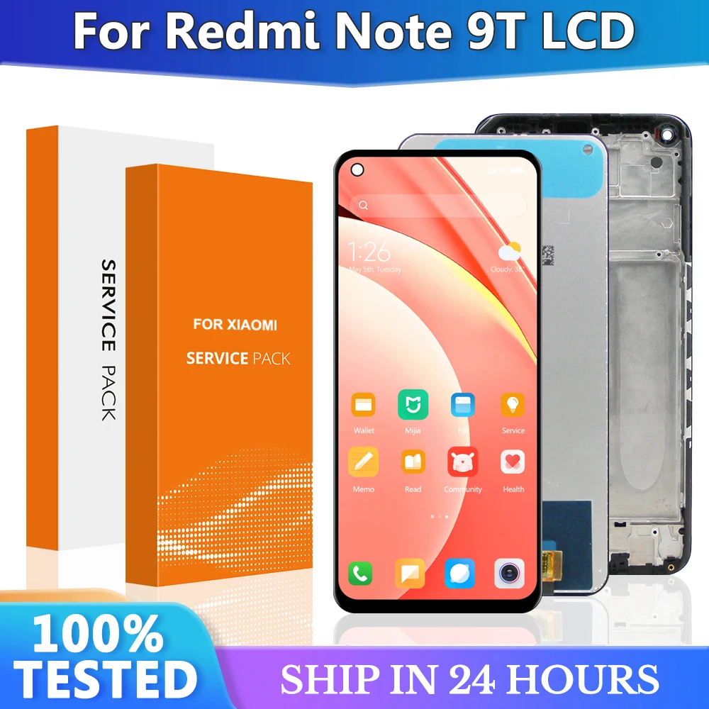 Pantalla LCD Original de 6,53 pulgadas para Xiaomi Redmi Note 9T ...