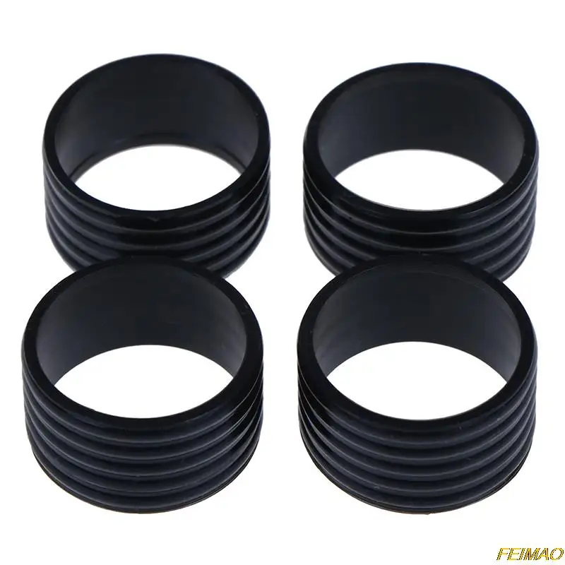 4 Pcs Silicone Tennis Racket Grip Ring Handle Closure Rubber Ring ...