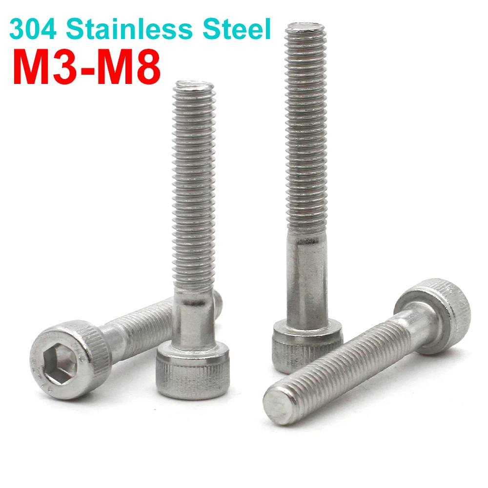 10-2-1pcs-M3-M4-M5-M6-M8-304-Stainless-Steel-Lengthened-Long-Allen ...