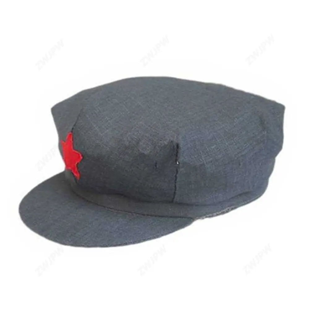 WWII-WW2-Chinese-Army-Hat-Red-Army-Cap-Military-Camping-Hiking ...
