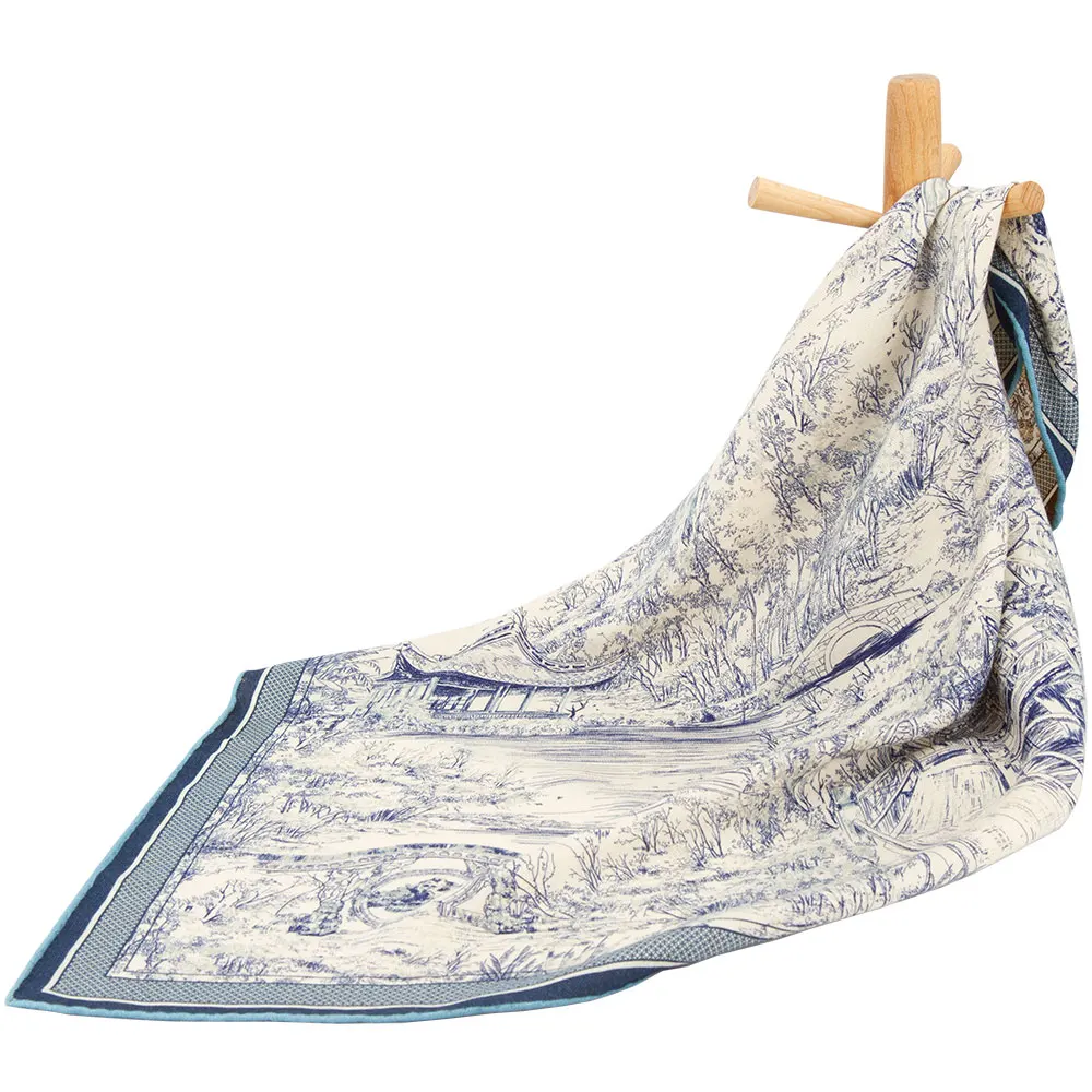 Silk-and-Wool-Blend-Scarf-Women-Hair-Scarf-for-Female-Wholesale-Square ...
