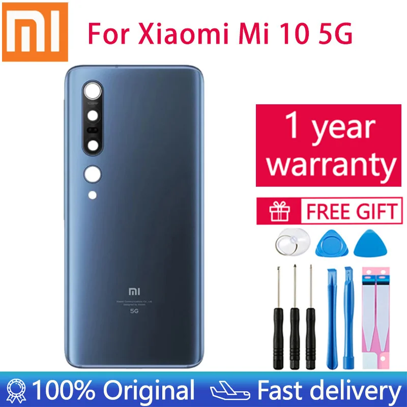 Original-Xiaomi-Mi-10-Mi10-5G-Rear-Glass-Back-Housing-Door-Case-For ...