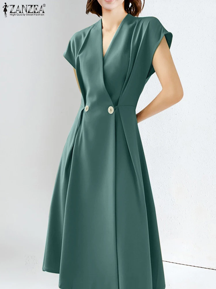 ZANZEA-New-Fashion-Summer-Dress-Women-Short-Sleeve-Casual-OL-Dresses ...